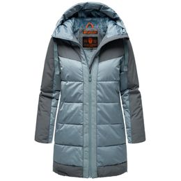 Navahoo Jacke 'K&auml;tzchen' Damen Gr&ouml;&szlig;e M t&uuml;rkis / dunkelgrau Winterjacke