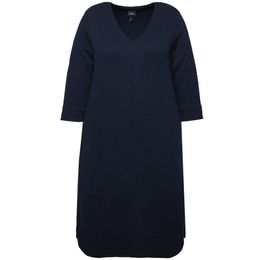 Ulla Popken Kleid Damen Gr&ouml;&szlig;e 62/64 marine Winterkleid