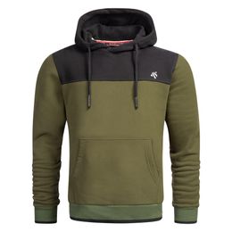 Alessandro Salvarini Sweatshirt 'Duori' Herren Gr&ouml;&szlig;e XXL oliv / schwarz