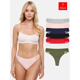 Tazzio String 'F913' Damen Gr&ouml;&szlig;e XL beige / dunkelblau / hellgrau / oliv / knallrot / schwarz / wei&szlig; Winterschuhe