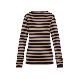 Senses.the Label Gestreiftes Longsleeve TI:VOLI mit schmalem Mock-Kragen Damen Gr&ouml;&szlig;e XS blau