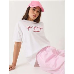 Bianco Lucci T-Shirt Damen Gr&ouml;&szlig;e L rosa / rot / wei&szlig;