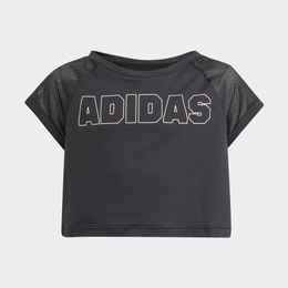 adidas Sportswear Funktionsshirt M&auml;dchen Gr&ouml;&szlig;e 152 schwarz / wei&szlig;
