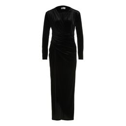 Vera Mont Abendkleid mit V-Ausschnitt Damen Gr&ouml;&szlig;e 44 schwarz Winterkleid