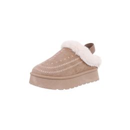 Ital-Design Pantolette Damen Gr&ouml;&szlig;e 37 hellbraun