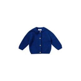 Stellou & friends Gerippter Strick-Cardigan in cobalt | Gr.: 86/92