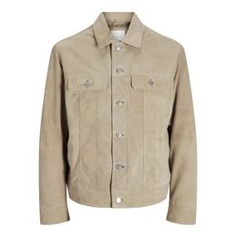 Jack & Jones Jack & Jones Kunstwildlederjacke in Greige | Gr.: M