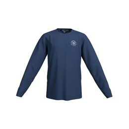 H.I.S. Langarmshirt in marine/anthrazit meliert | Gr.: 140/146