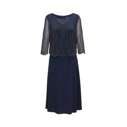 GOLDNER Kleid Damen Gr&ouml;&szlig;e 22 blau Winterkleid
