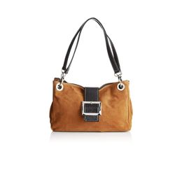 Chicca Borse Handtasche Damen Gr&ouml;&szlig;e One Size cognac / schwarz
