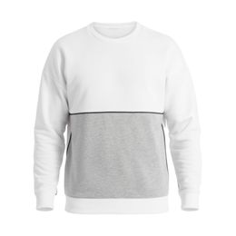 Ombre Sweatshirt Herren Gr&ouml;&szlig;e XXL grau / wei&szlig;