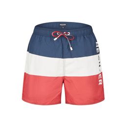 HECHTER PARIS Badeshorts Herren Gr&ouml;&szlig;e L blau / rot / wei&szlig;