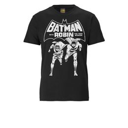 logoshirt T-Shirt 'Batman & Robin - Teen Wonder' Damen Gr&ouml;&szlig;e L schwarz / wei&szlig;