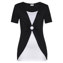 Vivance T-Shirt Damen Gr&ouml;&szlig;e M schwarz / wei&szlig;