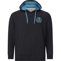 CHARLES COLBY Sweatshirt 'Earl Todd' Herren Gr&ouml;&szlig;e 5XL Gro&szlig;e Gr&ouml;&szlig;en blau / schwarz
