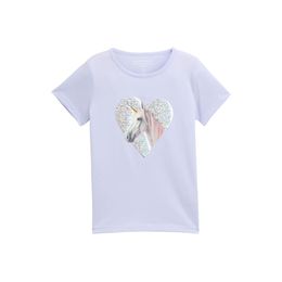 Tom Tailor T-Shirt M&auml;dchen Gr&ouml;&szlig;e 116/122 lavendel / ros&eacute; / silber / offwhite