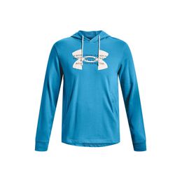 Under Armour Sportsweatshirt 'Rival Terry' Herren Gr&ouml;&szlig;e S blau / schwarz / wei&szlig;
