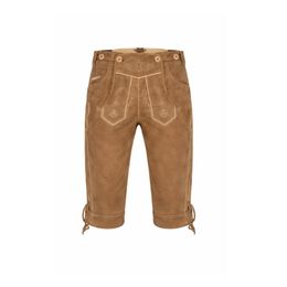 PAULGOS Lederhose Kniebund Echtleder in Hellbraun | Gr.: 58