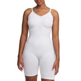Cfab By Creamy Fabrics Shapingbody 'Bodysuit Sculpting Shapewear mit Shorts' Damen Gr&ouml;&szlig;e 4XL wei&szlig;