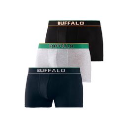 Buffalo Boxershorts Herren Gr&ouml;&szlig;e L marine / hellgrau / jade / schwarz