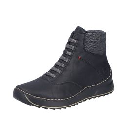 Rieker Schn&uuml;rstiefelette Damen Gr&ouml;&szlig;e 36 grau / schwarz Winterschuhe