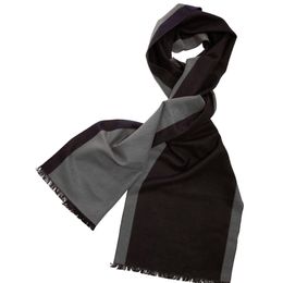 Posh Gear Schal 'Bicolor' Herren Gr&ouml;&szlig;e 180x30 cm schwarz