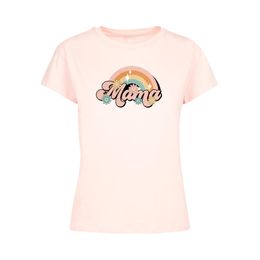 F4NT4STIC T-Shirt 'Mothers Day Celebration Rainbow Mama Design Mom Appreciation' Damen Gr&ouml;&szlig;e XL blau / orange / ros&eacute;