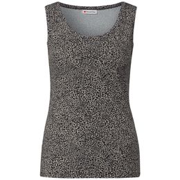Street One Top Damen Gr&ouml;&szlig;e XS beige / schwarz