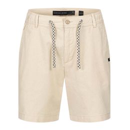INDICODE Jeans Shorts 'InBow' Herren Gr&ouml;&szlig;e 33 beige / schwarz / wei&szlig;