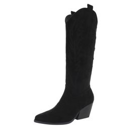 Ital-Design Cowboystiefel Damen Gr&ouml;&szlig;e 39 schwarz Winterschuhe