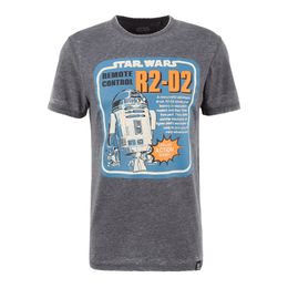 Recovered T-Shirt 'Star Wars R2D2 Remote Control' Herren Gr&ouml;&szlig;e S dunkelgrau