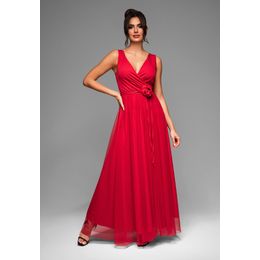 Ombre Abendkleid Damen Gr&ouml;&szlig;e 38 rot Winterkleid