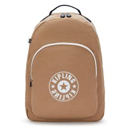 Kipling Rucksack 'Center Curtis' Damen Gr&ouml;&szlig;e One Size hellbraun / wei&szlig;