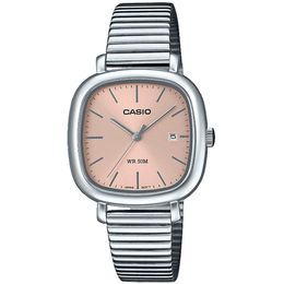 Casio Analoguhr Damen Gr&ouml;&szlig;e One Size grau / pink