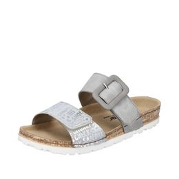 Rieker Pantolette Damen Gr&ouml;&szlig;e 40 grau / silber