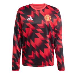 adidas Performance Sportsweatshirt 'Manchester United 25/26 Pre-Match' Herren Gr&ouml;&szlig;e XL rot / schwarz