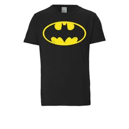 logoshirt T-Shirt 'DC Comics - Batman Logo' Damen Gr&ouml;&szlig;e L gelb / schwarz