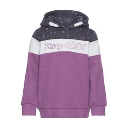 Kangaroos Kapuzensweatshirt in lila-colorblocking | Gr.: 116/122