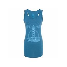 Queen Kerosin Top in Blau | Gr.: L