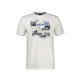 Lerros Herren T-Shirt mit sommerlichem Brustprint Herren Gr&ouml;&szlig;e XXL wei&szlig;