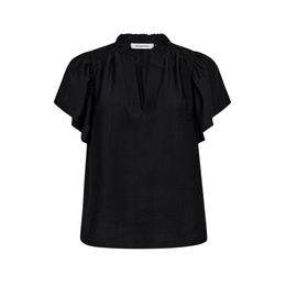 Co'Couture Co'couture Top HeraCC SS Frill in Black | Gr.: S