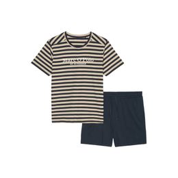 Marc O'Polo Marc O'polo Pyjama Herren Gr&ouml;&szlig;e L beige / navy