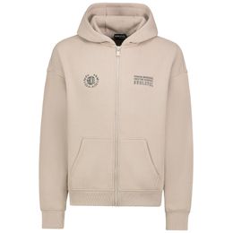 Sublevel Sweatjacke Herren Gr&ouml;&szlig;e XXL beige / anthrazit