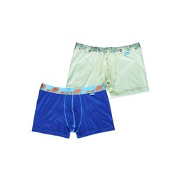 Unabux Boxershorts Herren Gr&ouml;&szlig;e M blau / gr&uuml;n / mischfarben