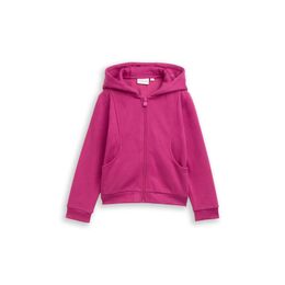 Tom Tailor Sweatjacke M&auml;dchen Gr&ouml;&szlig;e 104 rosa / magenta / wei&szlig;
