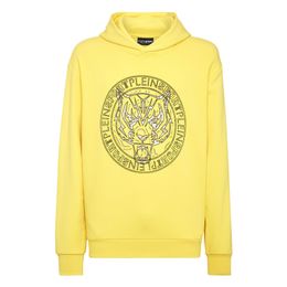 Plein Sport Sweatshirt 'Tiger' Herren Gr&ouml;&szlig;e L gelb / grau / schwarz