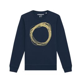 Watapparel Sweatshirt ' Kreis ' Damen Gr&ouml;&szlig;e 5XL beigemeliert / navy