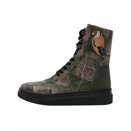 DOGO Schn&uuml;rstiefel 'Goldfinch' Damen Gr&ouml;&szlig;e 36 grau Winterschuhe
