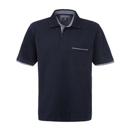 Jan Vanderstorm Poloshirt 'Melker' Herren Gr&ouml;&szlig;e L Gro&szlig;e Gr&ouml;&szlig;en taubenblau / dunkelblau