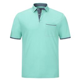 Jan Vanderstorm Poloshirt 'Melker' Herren Gr&ouml;&szlig;e 6XL Gro&szlig;e Gr&ouml;&szlig;en t&uuml;rkis